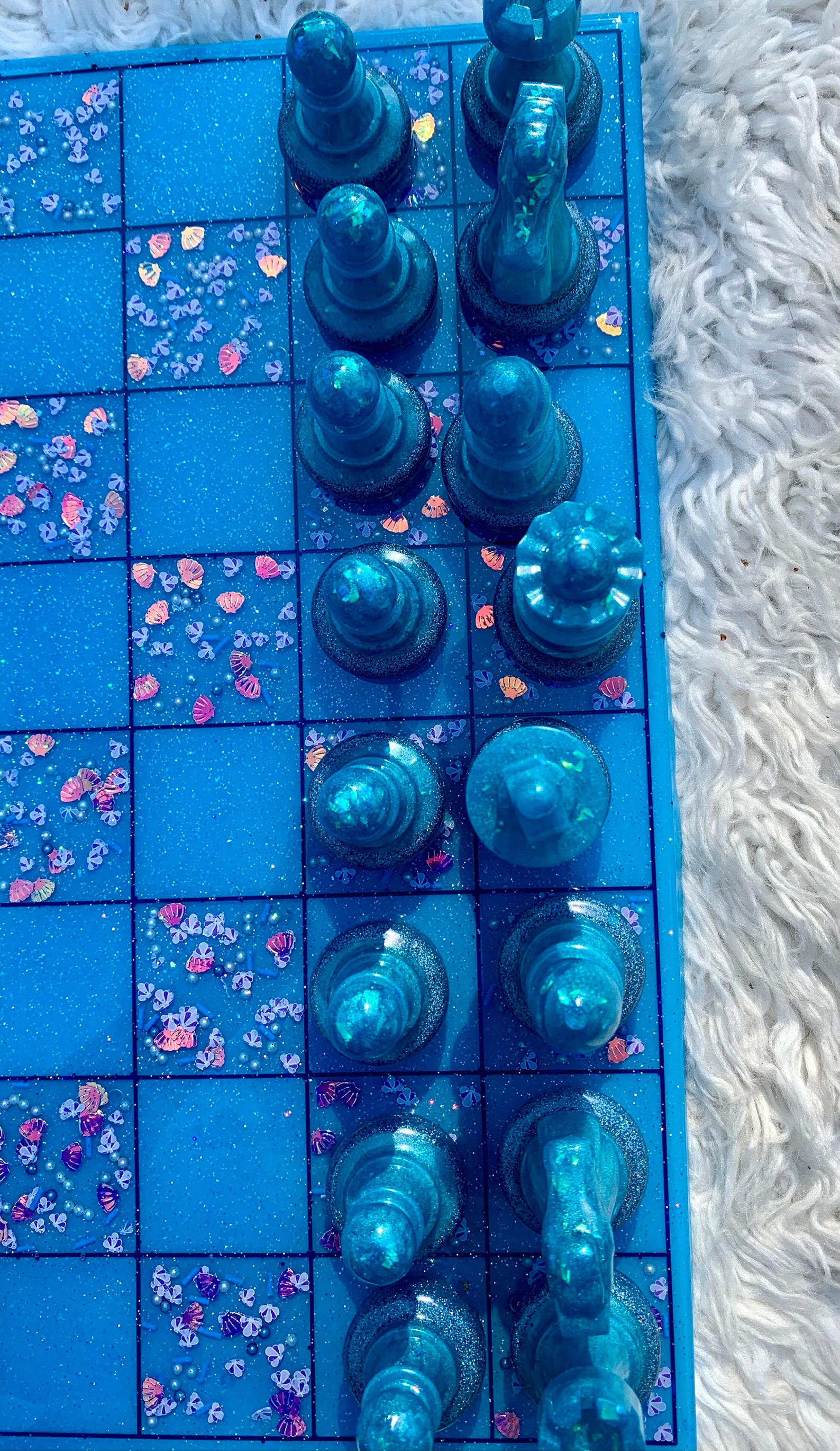 Resin Chess Set, Strategy Game, Family Game Night, Hand Crafted Chess ...