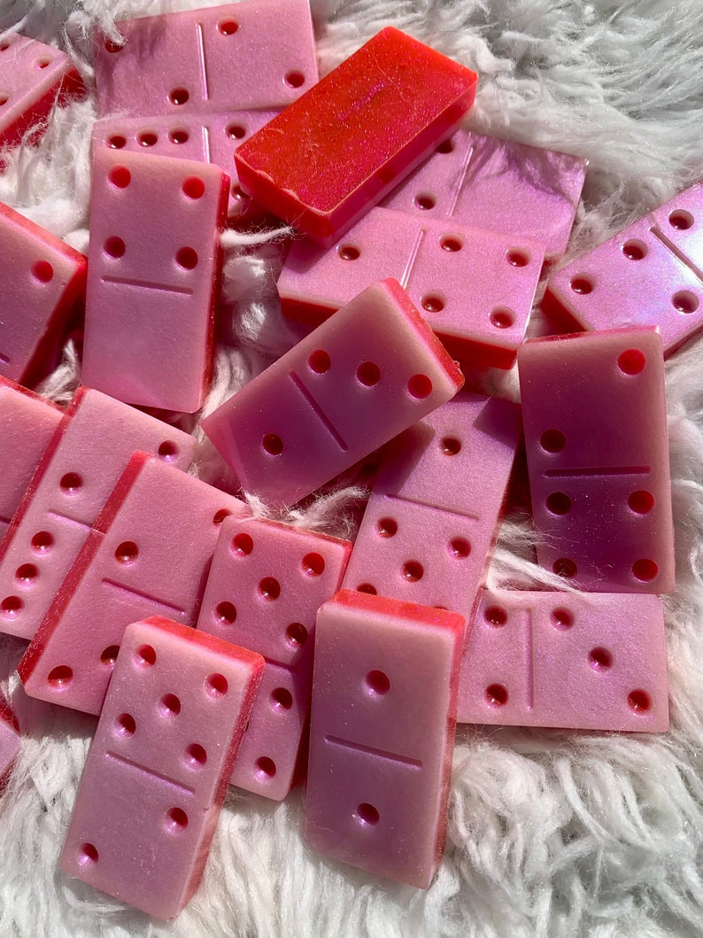 Dominoes, Family Game Night, Party Game, Pink With Fluorescent Orange ...