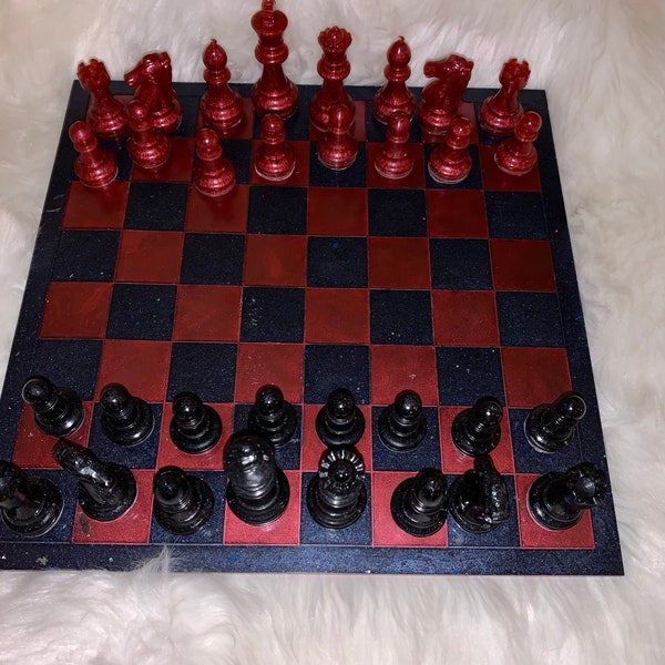 Resin Chess Set - Etsy