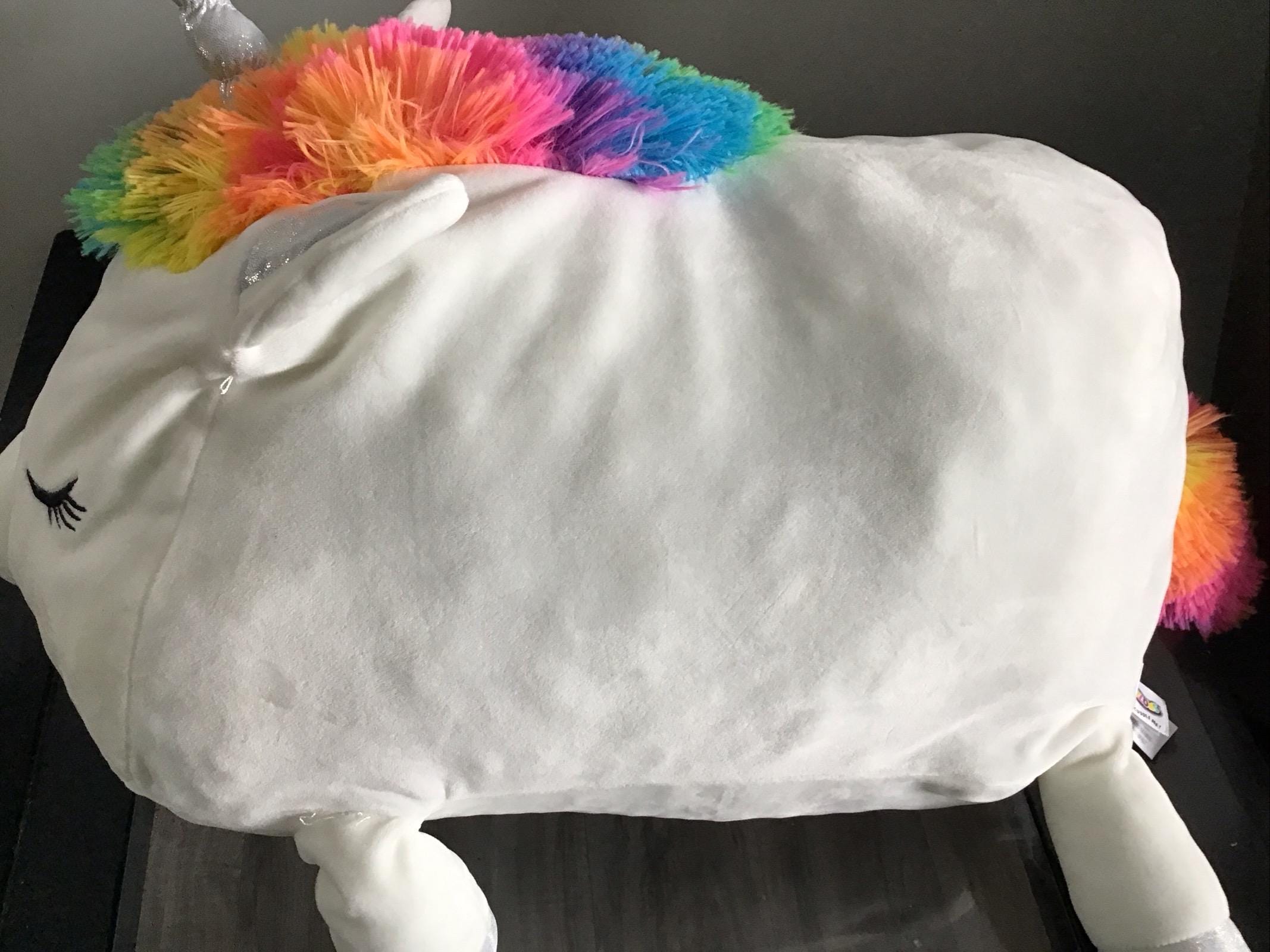 Squishmallow Justice Crystal Unicorn Aqua Rainbow Mane Exclusive Shape ...