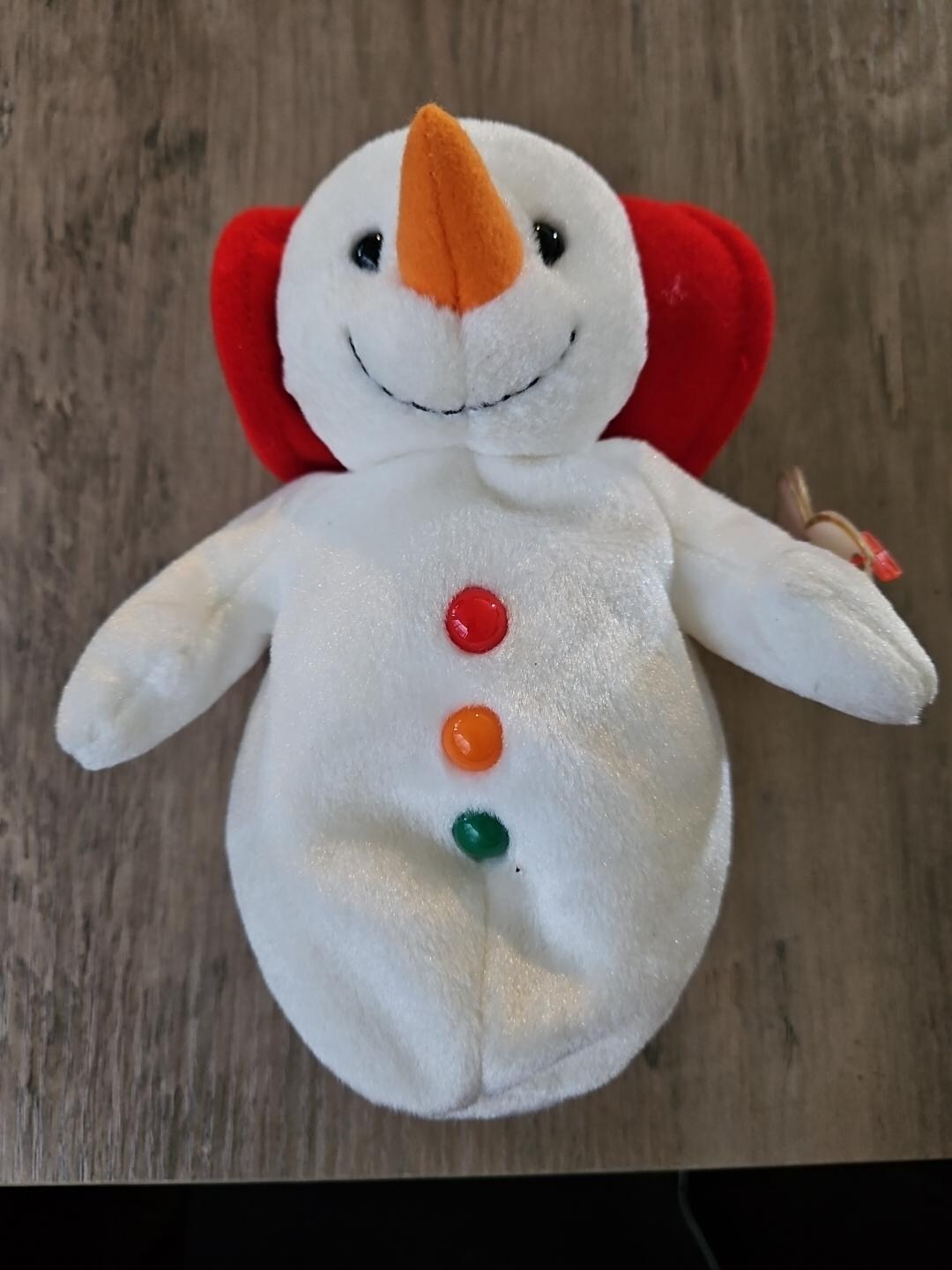 Genuine Original Ty Beanie Baby - Chillin' - Snowman, 2003 Ty Beanie ...