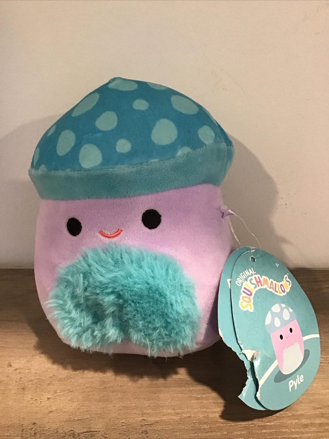 Squishmallows EUC 5" Pyle Blue Mushroom 2022 Mystery Squad #2050 Fuzzy ...