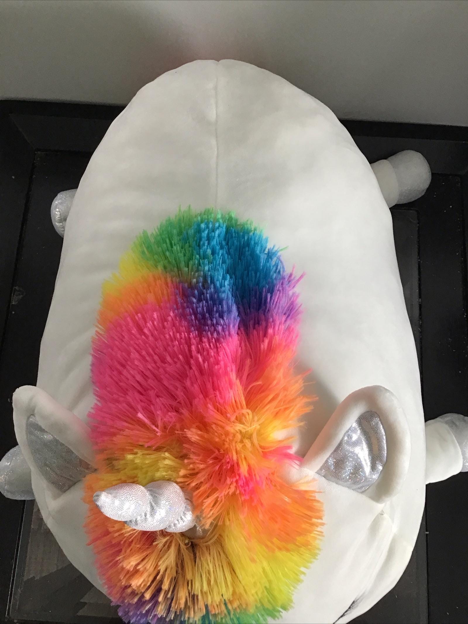 Squishmallow Justice Crystal Unicorn Aqua Rainbow Mane Exclusive Shape ...