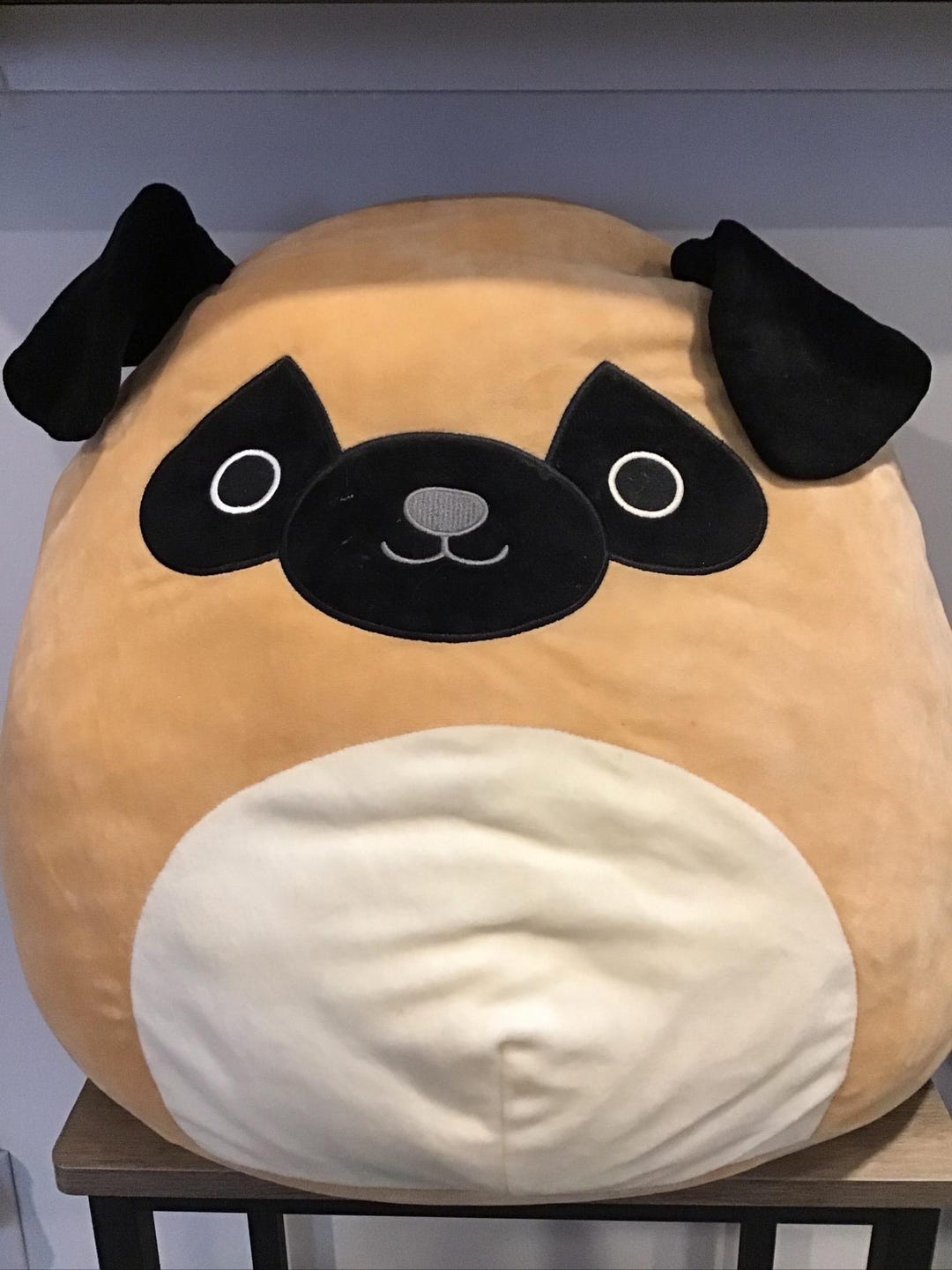 Squishmallows 16” Prince the Pug Puppy Dog Brown Large Stuffed Plush ...