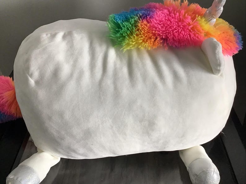 Squishmallow Justice Crystal Unicorn Aqua Rainbow Mane Exclusive Shape ...