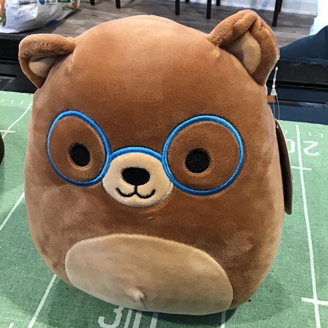 Baron the Bear With Blue Glasses ~ 8" Squishmallow ~ With Tags ~ - Etsy