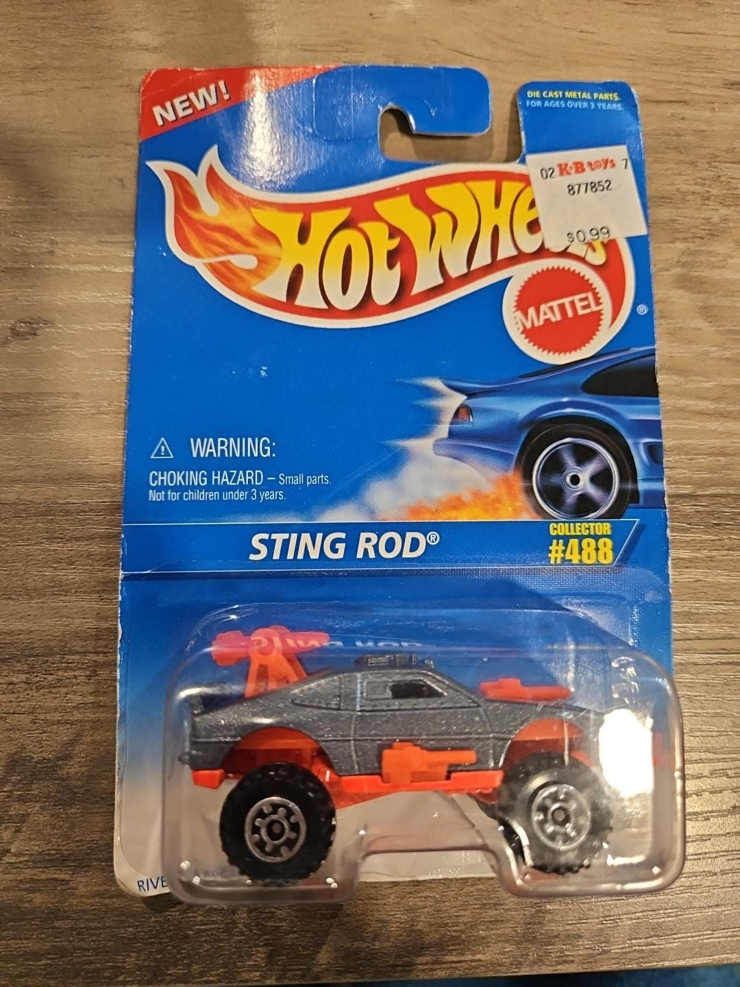 Hot Wheels STING ROD - 1996 #488 - Silver & Orange - Armored Pontiac ...