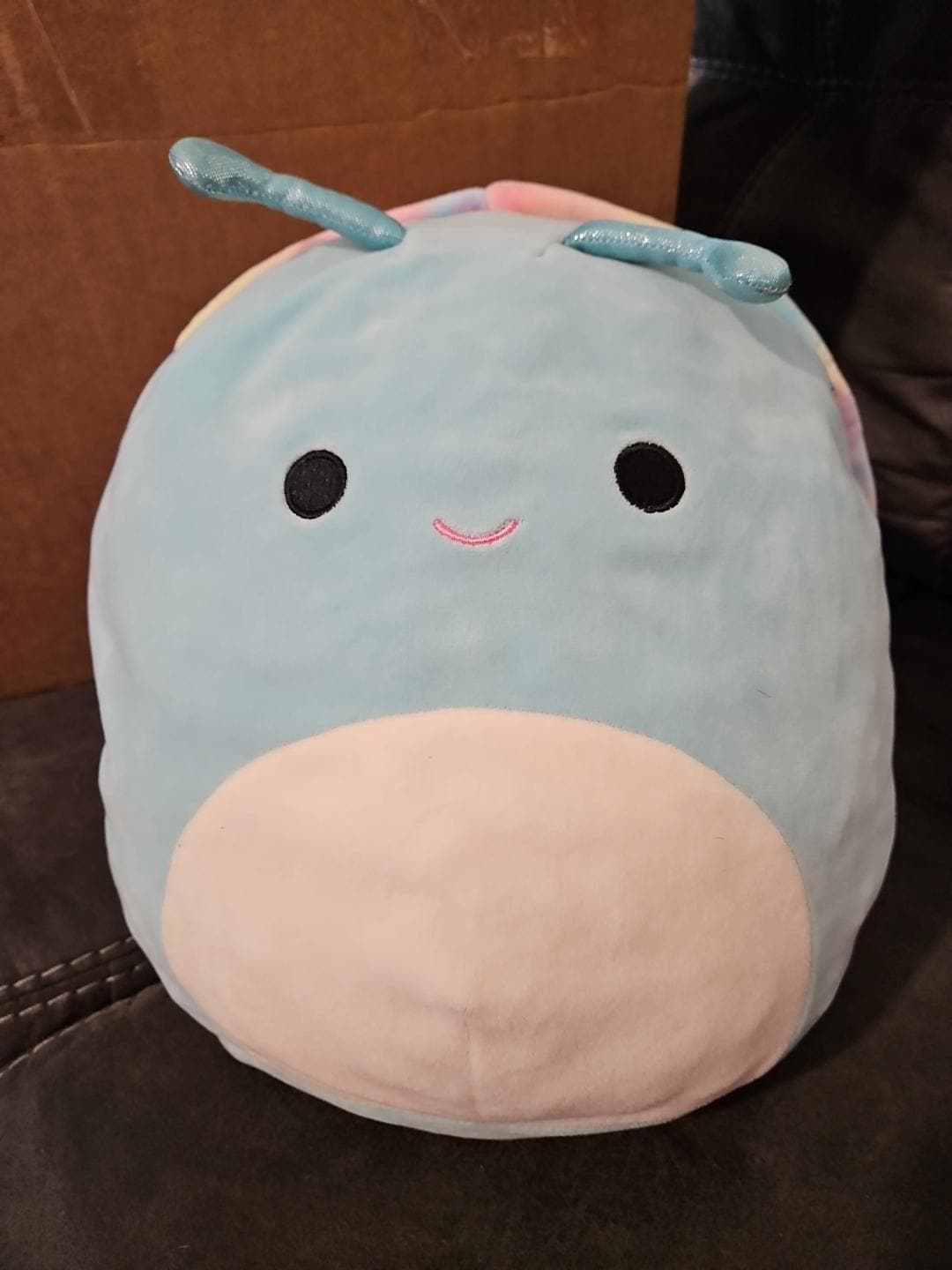 Squishmallow Sid the Snail 11" Blue Plush Rainbow Tie Dye Shell Plush ...