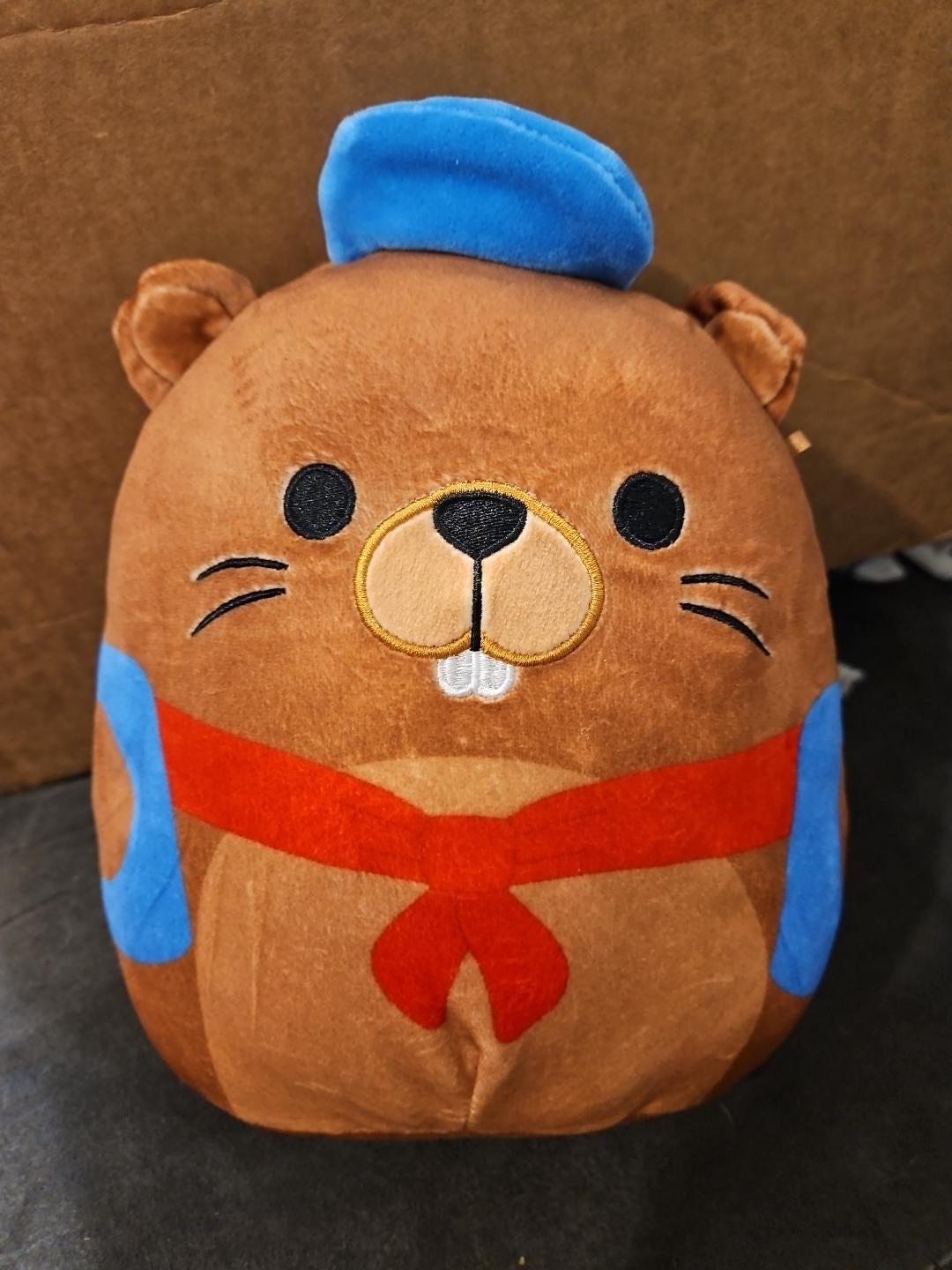 Squishmallow Chip the Beaver Plush Back to School Blue Backpack 8" - Etsy