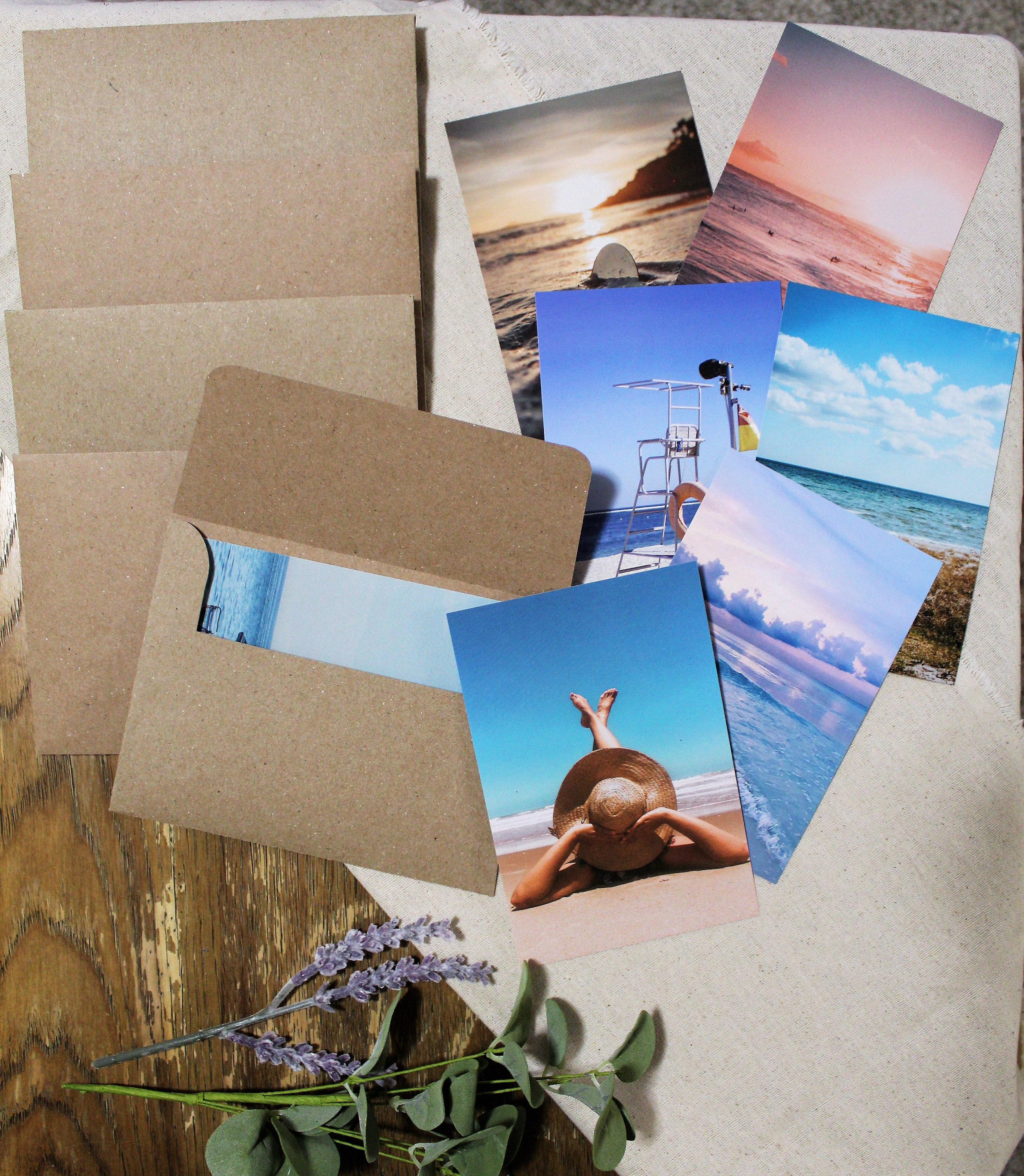Assorted Ocean Blue Aesthetic Postcards | Set of 5 Blank Postcards ...