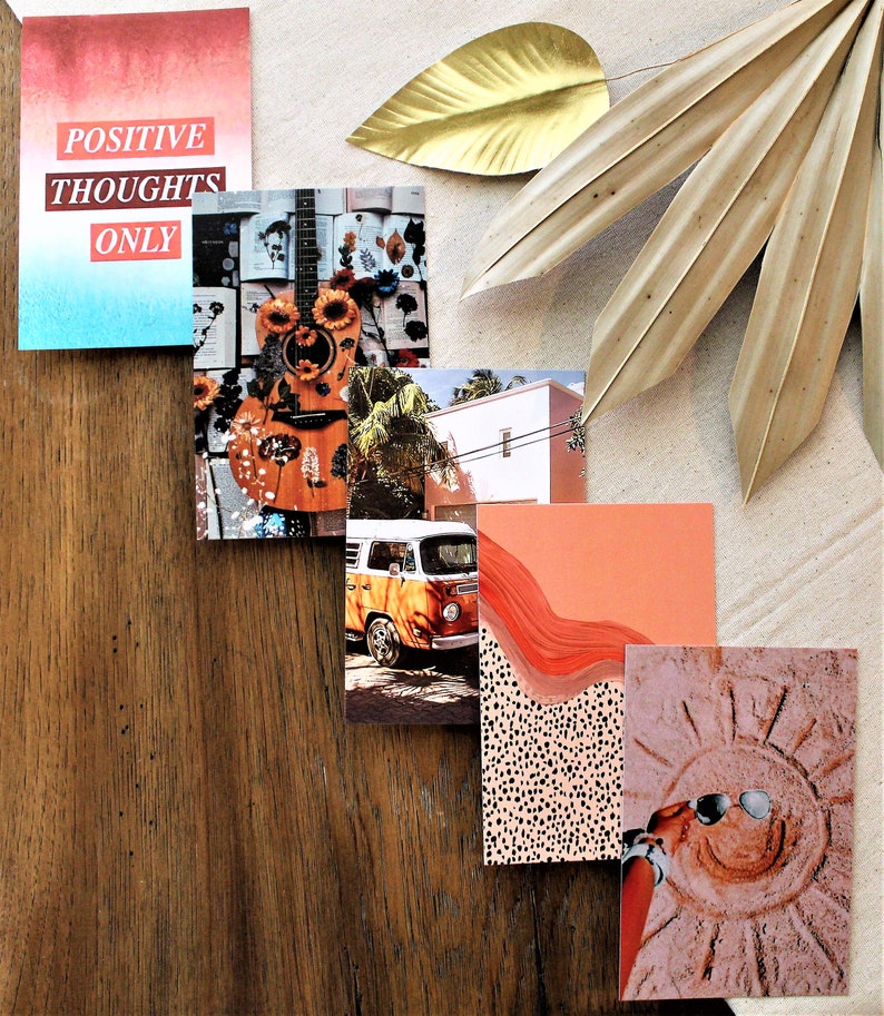 Assorted California Retro Aesthetic Postcards | Set of 5 Blank ...
