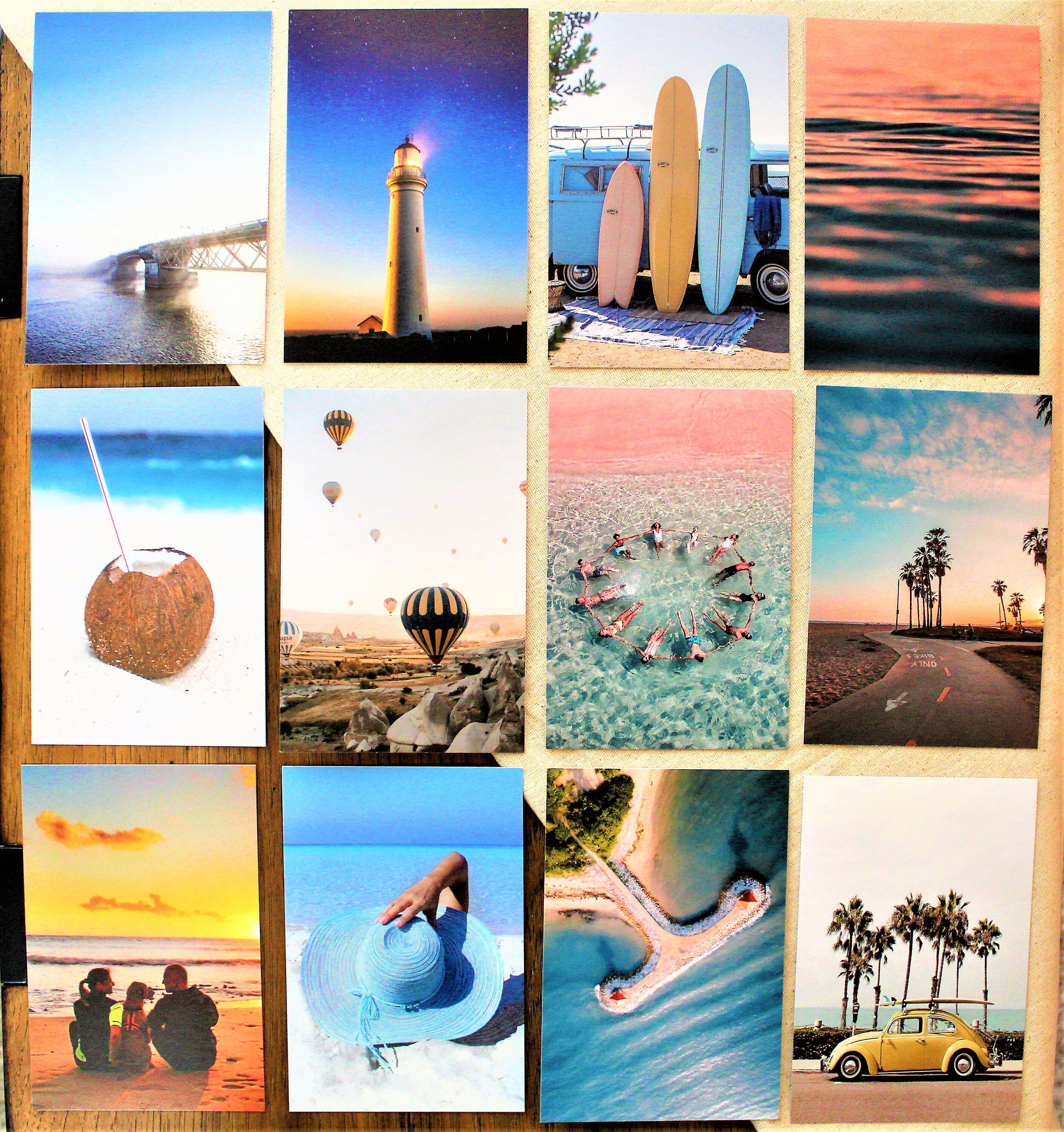 Assorted Ocean Blue Aesthetic Postcards | Set of 5 Blank Postcards ...