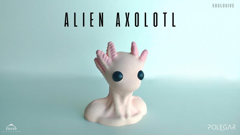 Axolotl Alien Bust Collectible – A One-of-a-kind Treasure for Alien and ...
