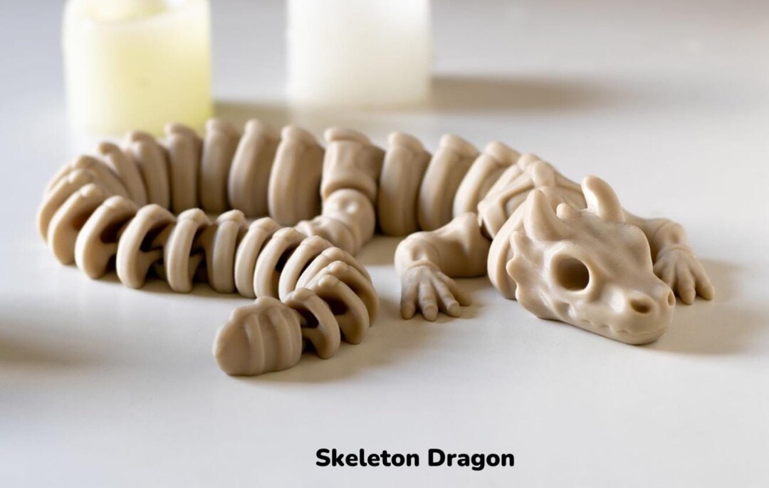 Skeleton Dragon (3 Sizes) - Etsy