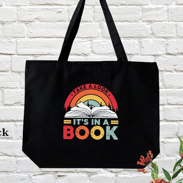Reading Tote Bag - Etsy