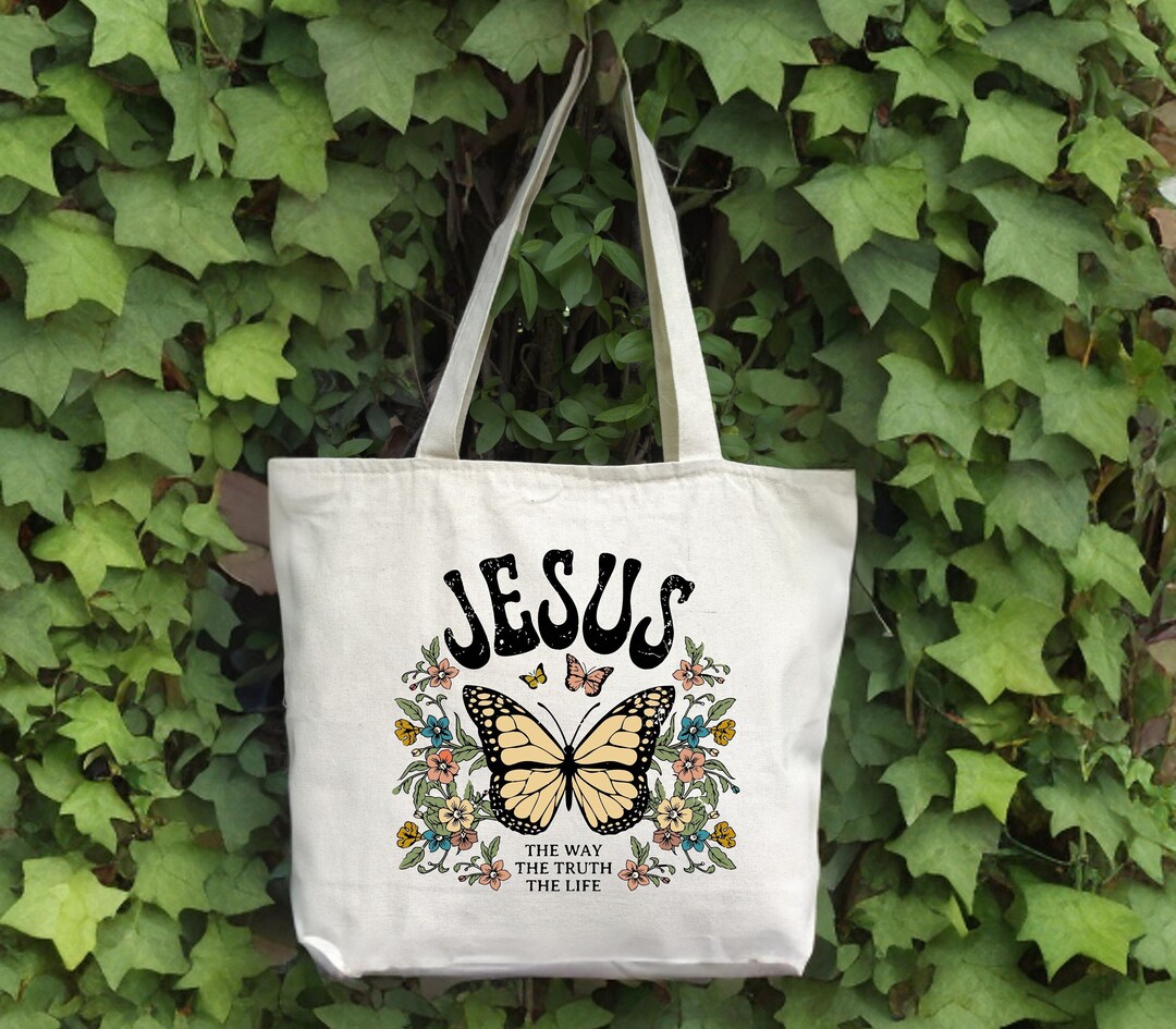 Jesus Tote Bag, Jesus Bag, Jesus Christian Tote, Christian Gift ...