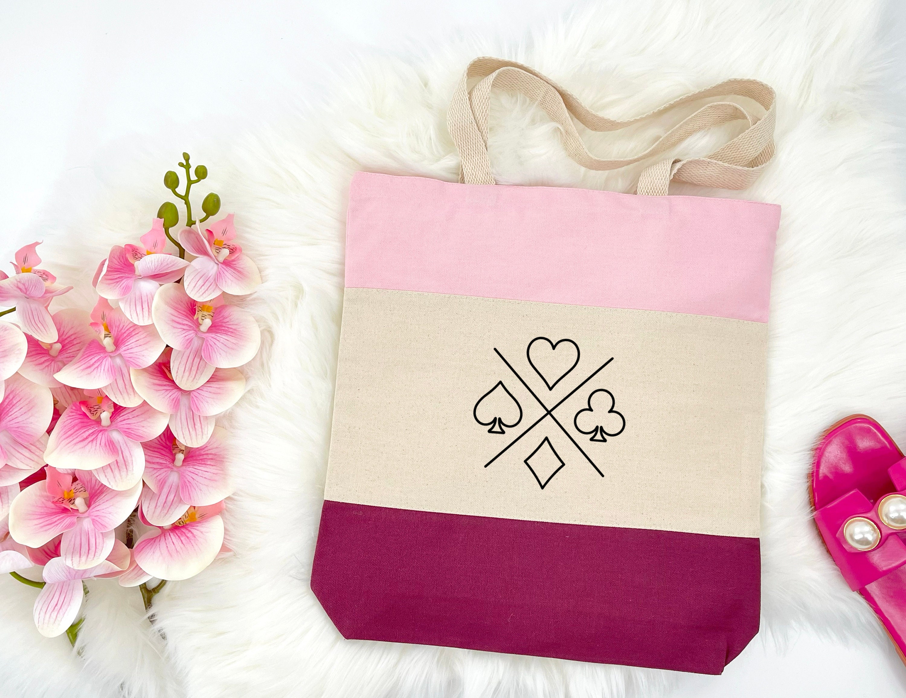 Playing Cards Deck Tote Bag, Poker Bag, Deck of Cards Tote, Poker Tote ...