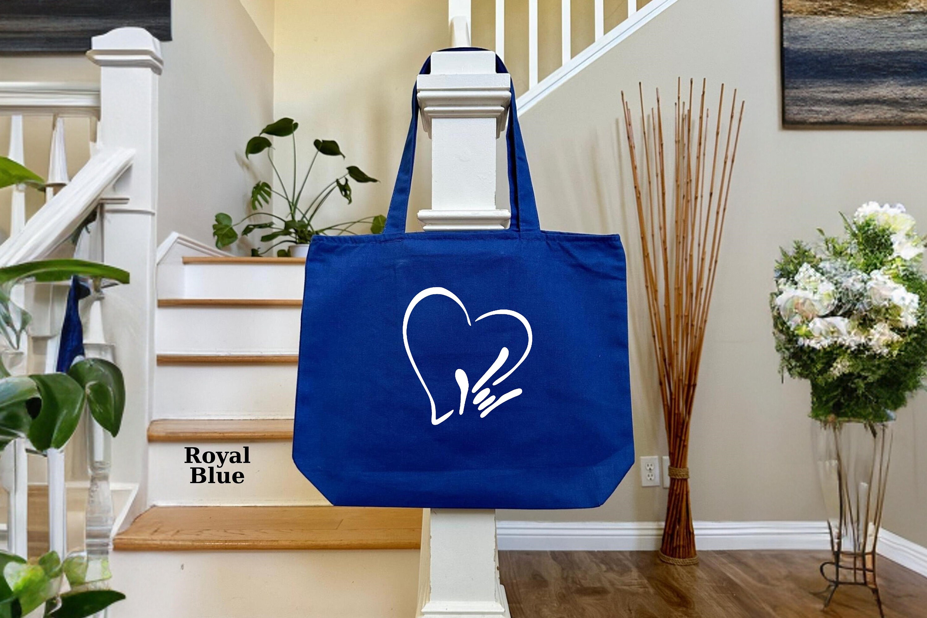 Sign Language I Love You Heart Bag, Love Tote Bag, American Sign ...