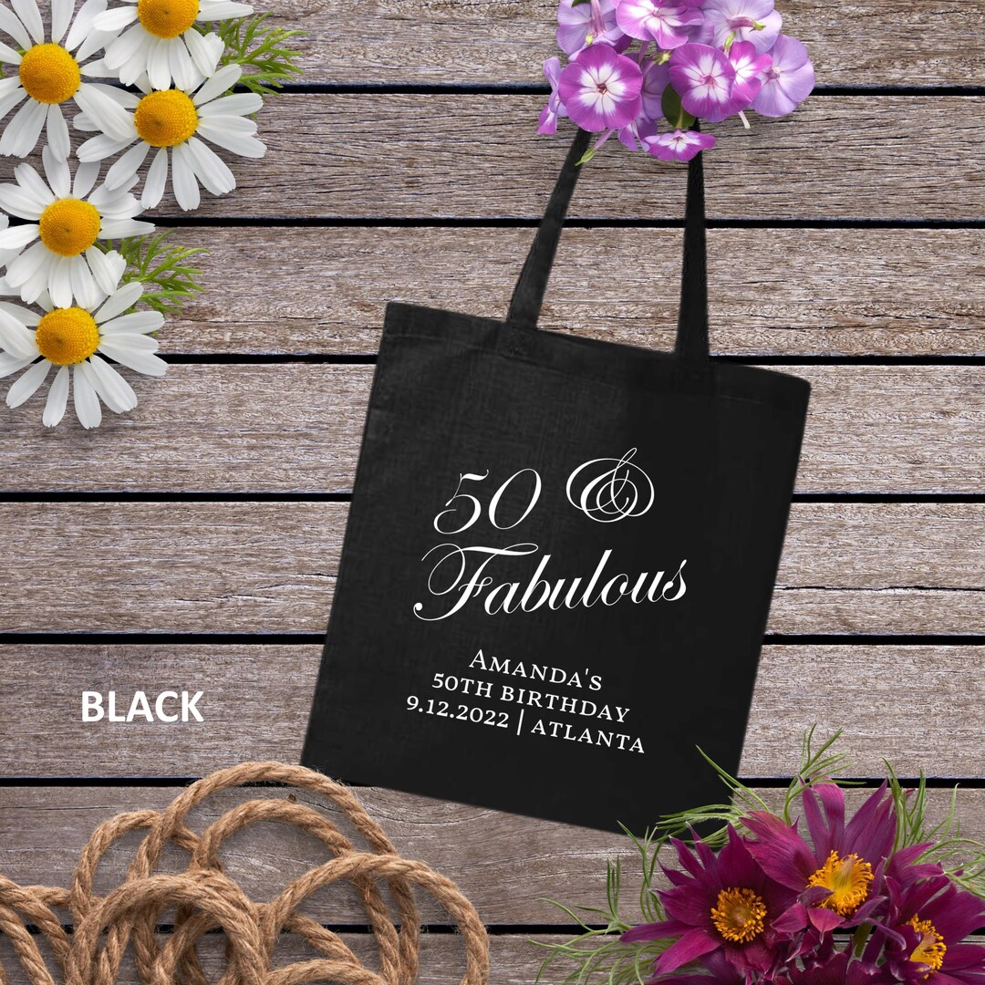 50 and Fabulous Tote Bag 50th Birthday Tote Bag Born 1972 - Etsy
