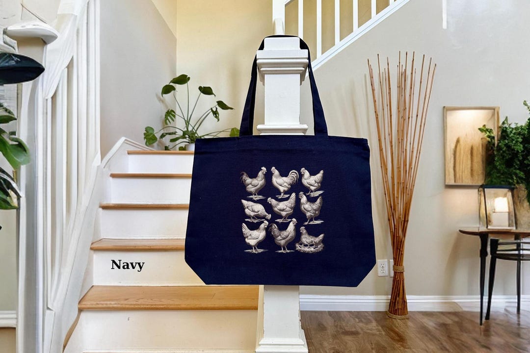 Chicken Tote Bag, Quirky Chicken Tote for Farm Lovers, Perfect Gift for ...