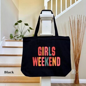Girls Weekend Tote Bag, Stylish Tote for Beach Vacations & Girl Trips ...
