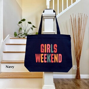 Girls Weekend Tote Bag, Stylish Tote for Beach Vacations & Girl Trips ...