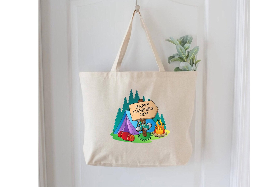 Custom Camp Tote Bag, Camp Gifts, Custom Camper Bag, Custom Camp Tote ...