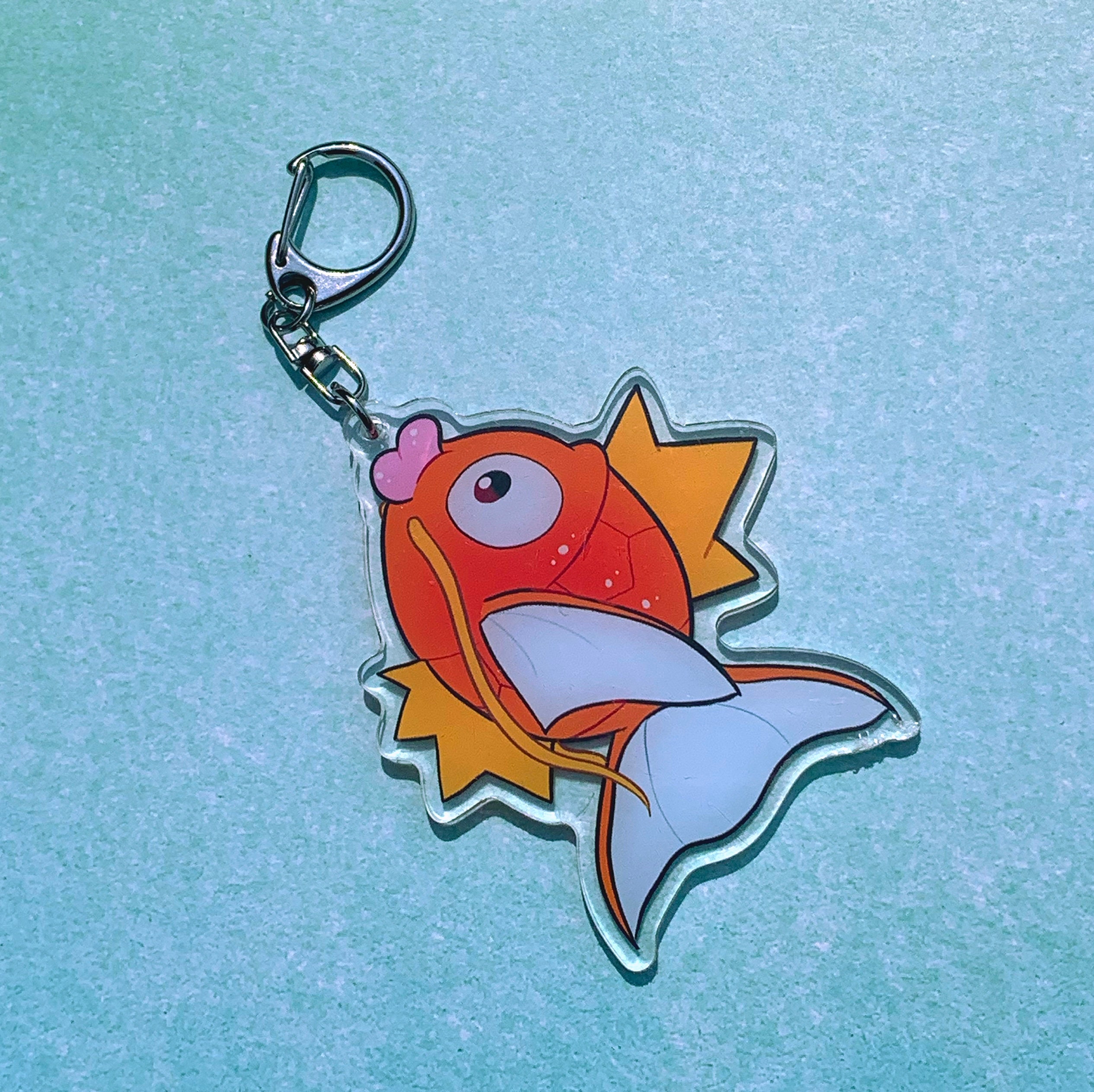 Pkmn Fishing Keychain Series 1 Cute Funny Magikarp Poliwag Feebas ...
