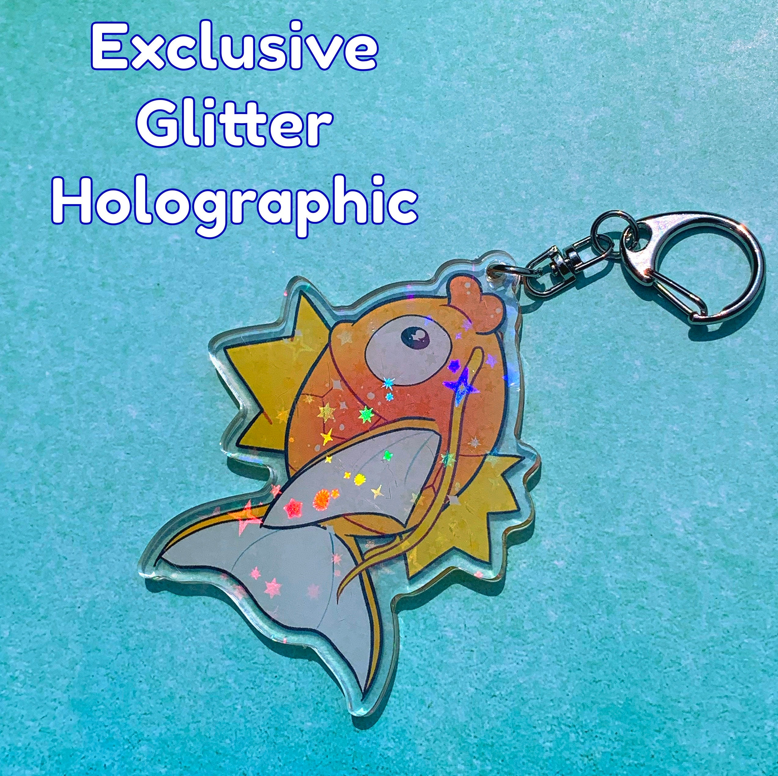 Pkmn Fishing Keychain Series 1 Cute Funny Magikarp Poliwag Feebas ...