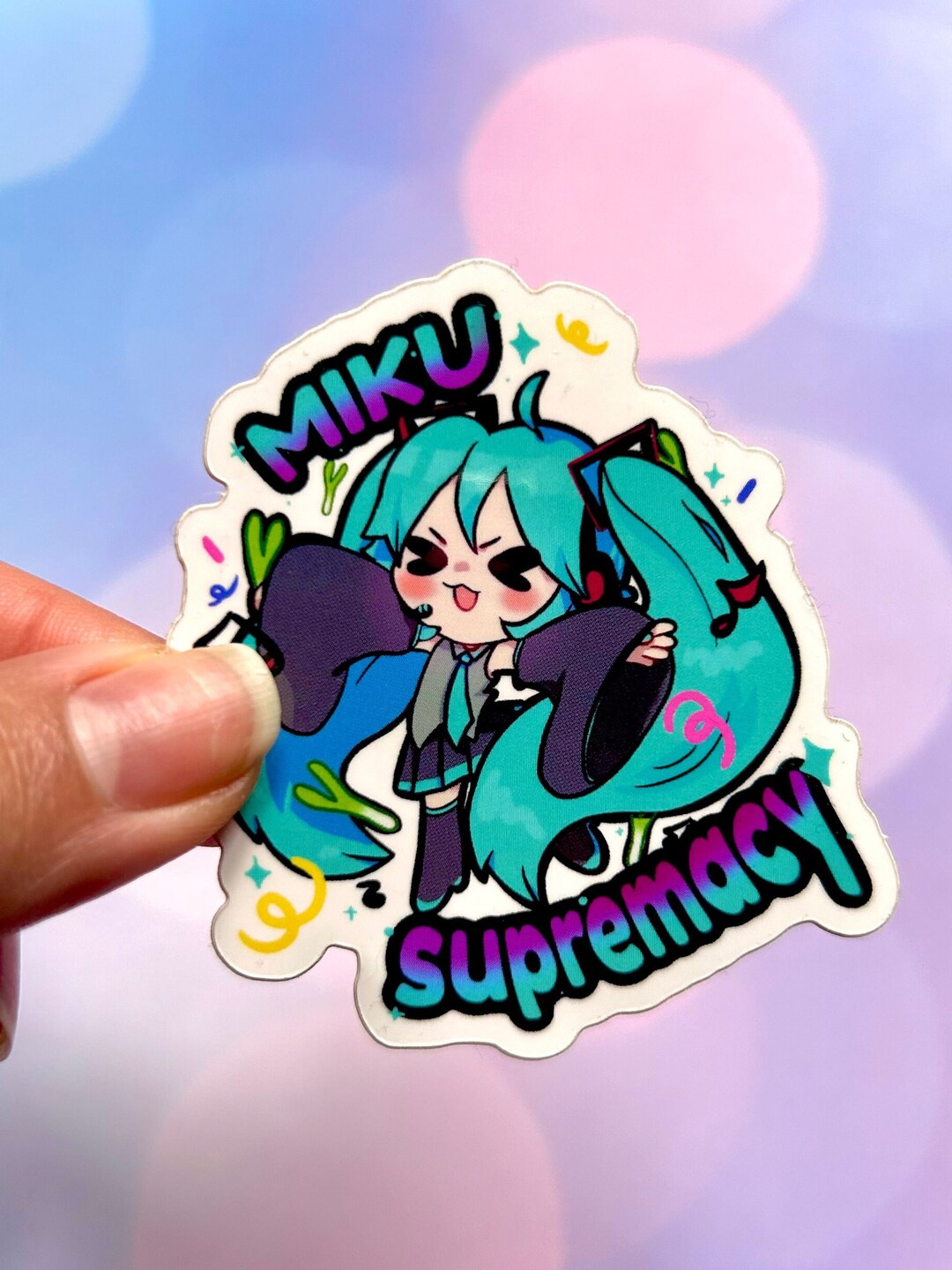 Miku Supremacy Vinyl Sticker | Cute Kawaii Vocaloid Funny Decal ...