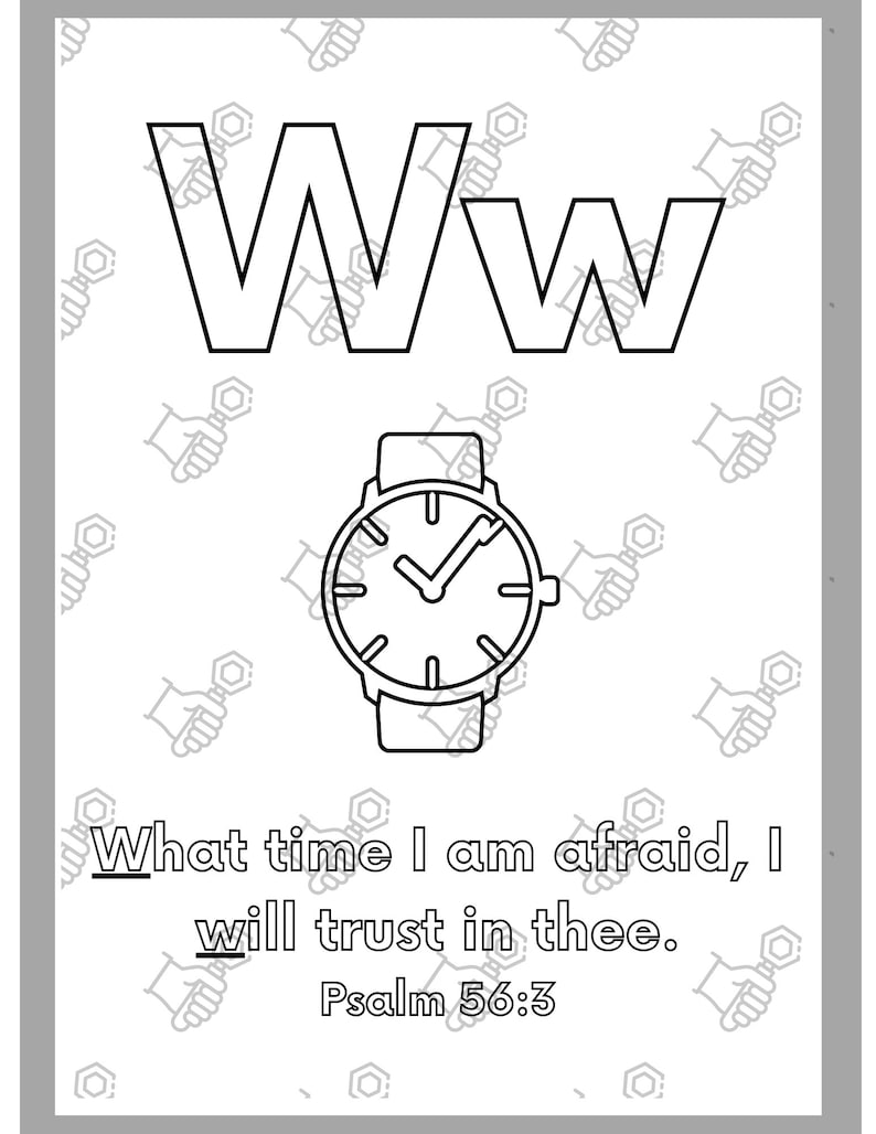 KJV Coloring Book: the Bible Alphabet for Kids - Etsy