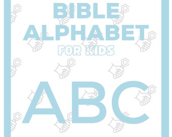 KJV Coloring Book: the Bible Alphabet for Kids - Etsy
