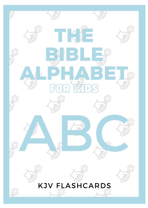KJV Flashcards: the Bible Alphabet for Kids - Etsy