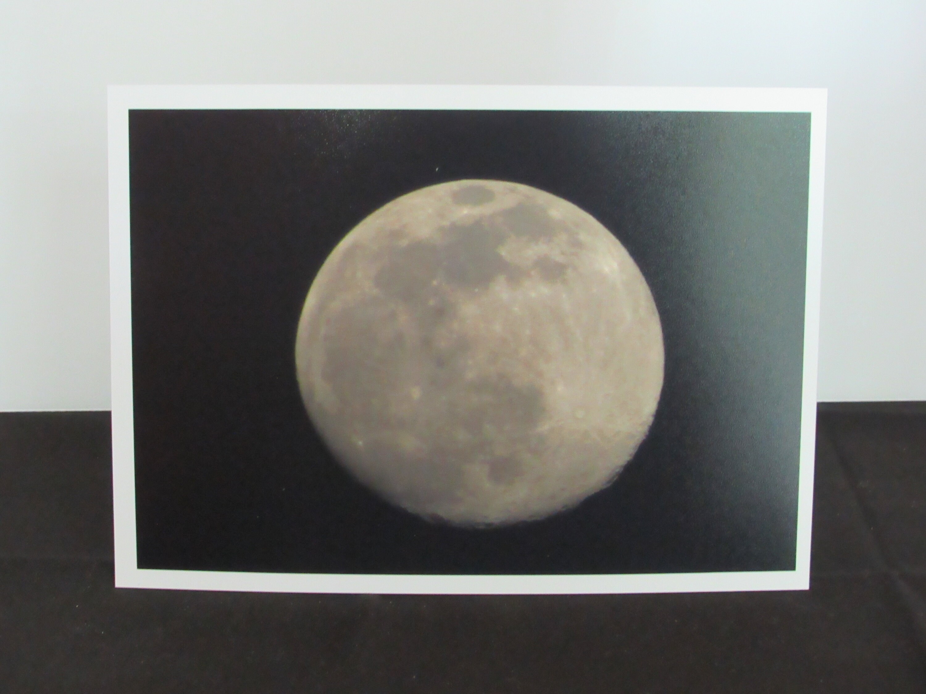 5 X 7 Gibbous Moon Photography Print, Space Photo Print - Etsy