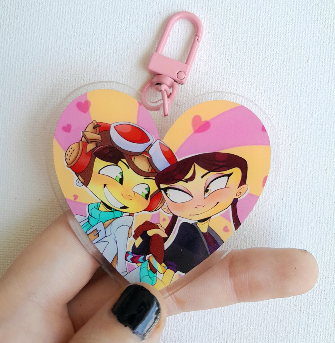 Razlili Heart Charm - Psychonauts Fanmade Keychain - Etsy