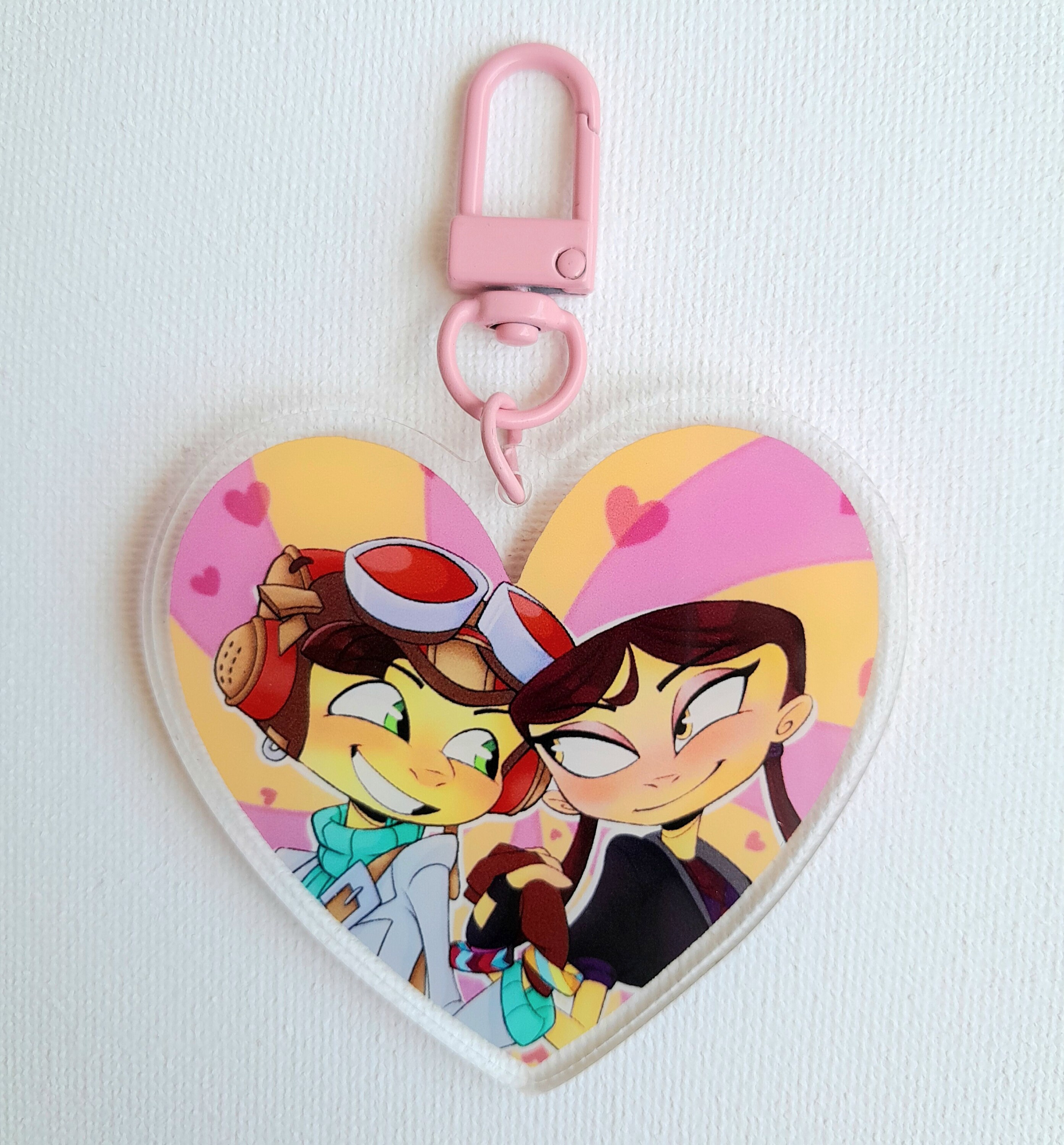 Razlili Heart Charm - Psychonauts Fanmade Keychain - Etsy