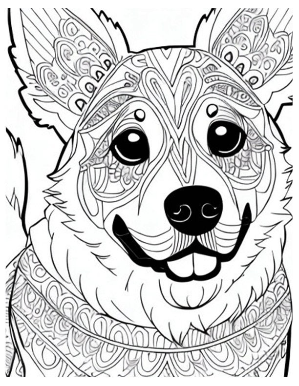Relax and Color Dogs Coloring Pages 100 Pages of Coloring Fun - Etsy