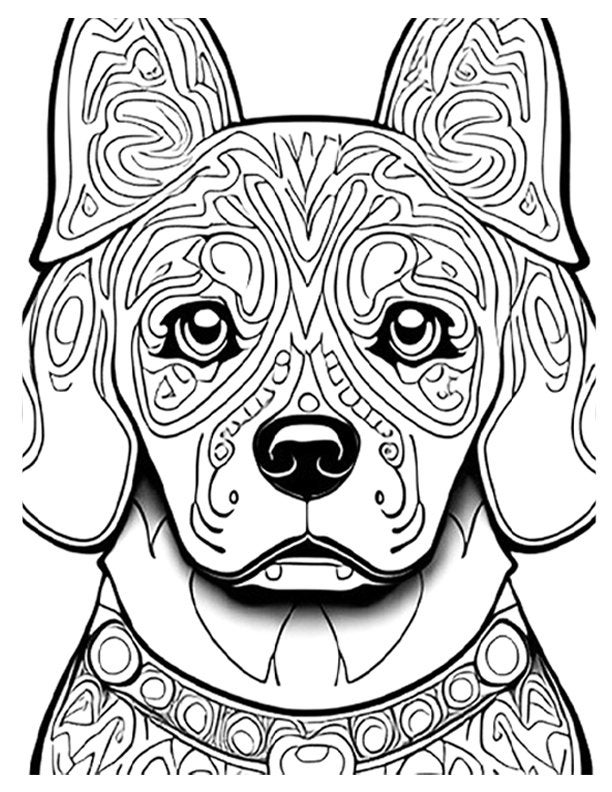 Relax and Color Dogs Coloring Pages 100 Pages of Coloring Fun - Etsy