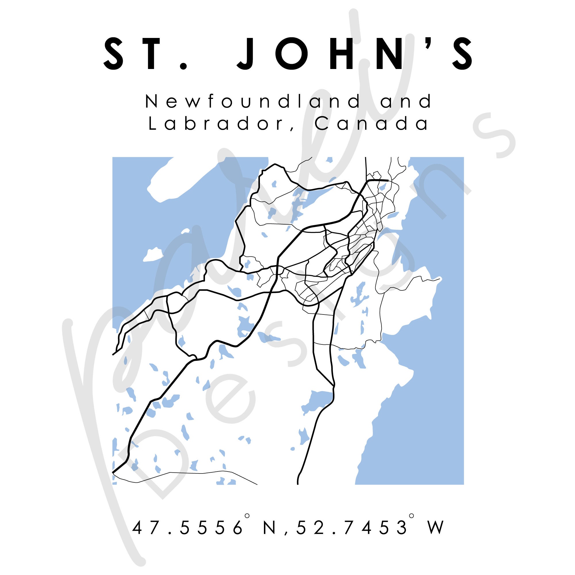 St. John's NL Map | St. John's Newfoundland and Labrador Digital Map ...