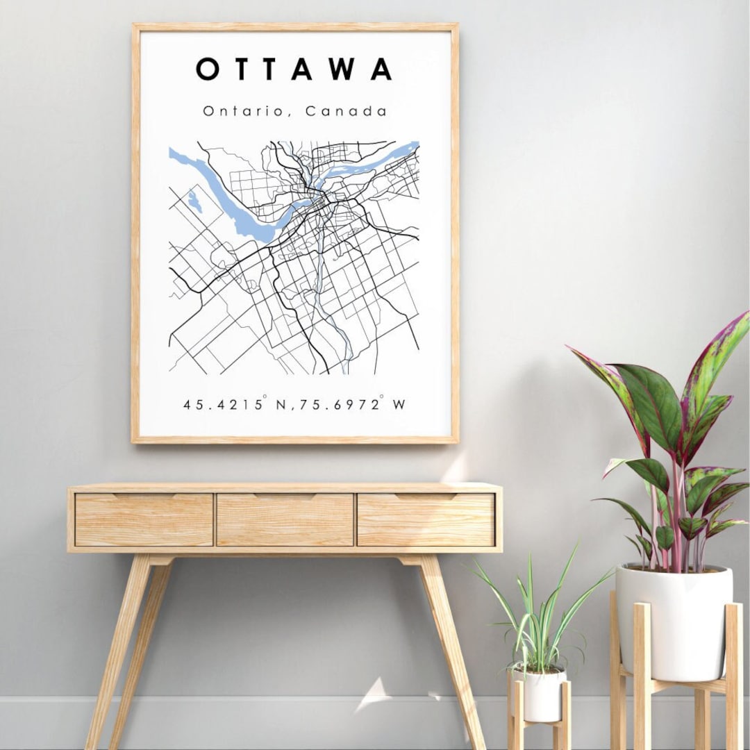 Mapa de Ottawa ON / Mapa digital de Ottawa Ontario / Mapa digital ...