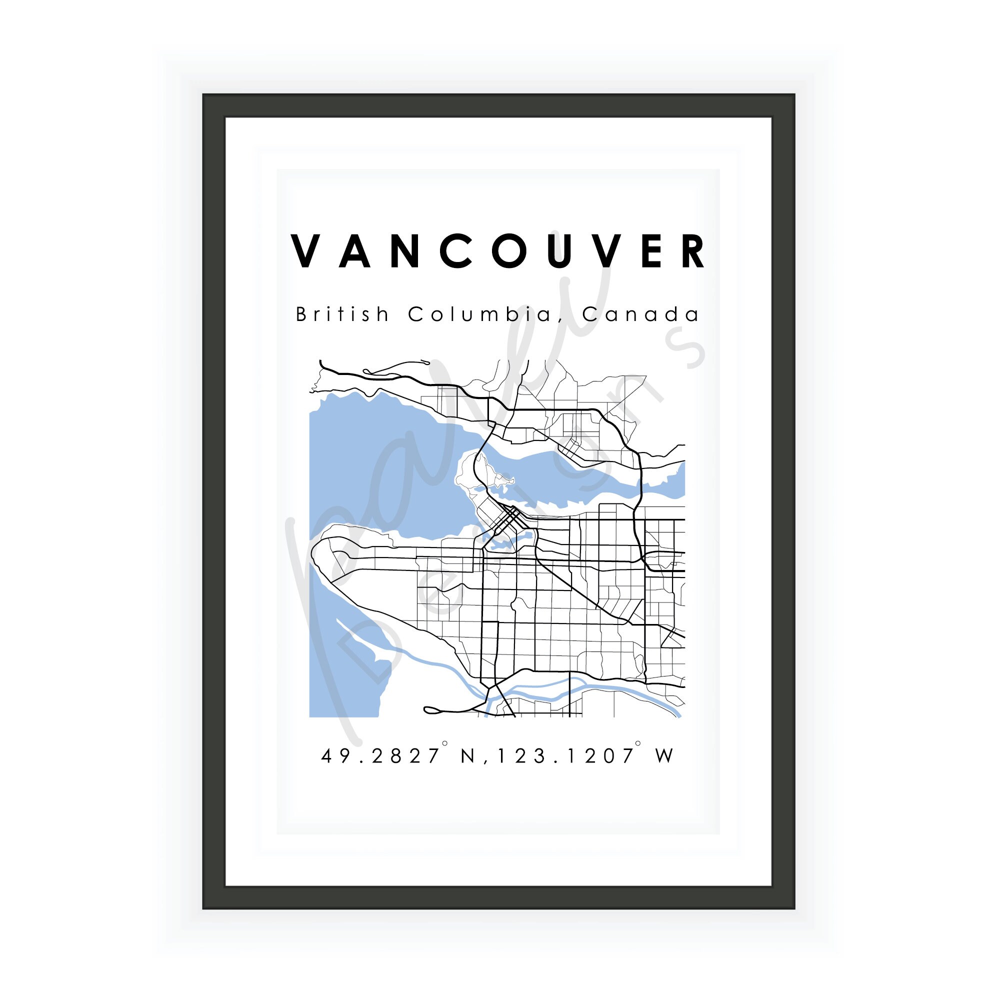 Vancouver BC Map | Vancouver British Columbia Digital Map ...