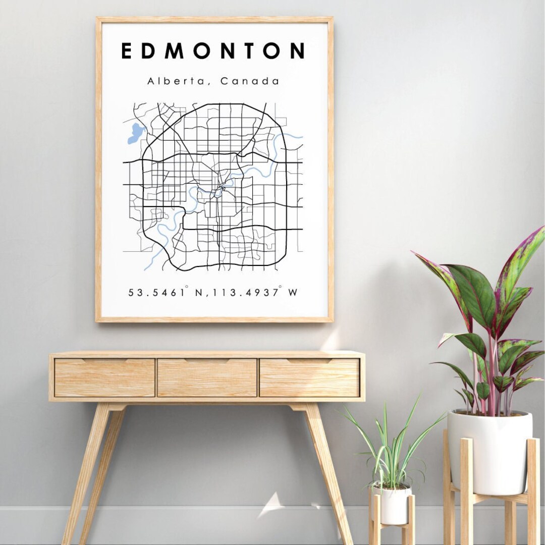 Mapa Edmonton AB / Mapa digital Edmonton Alberta / Mapa digital ...