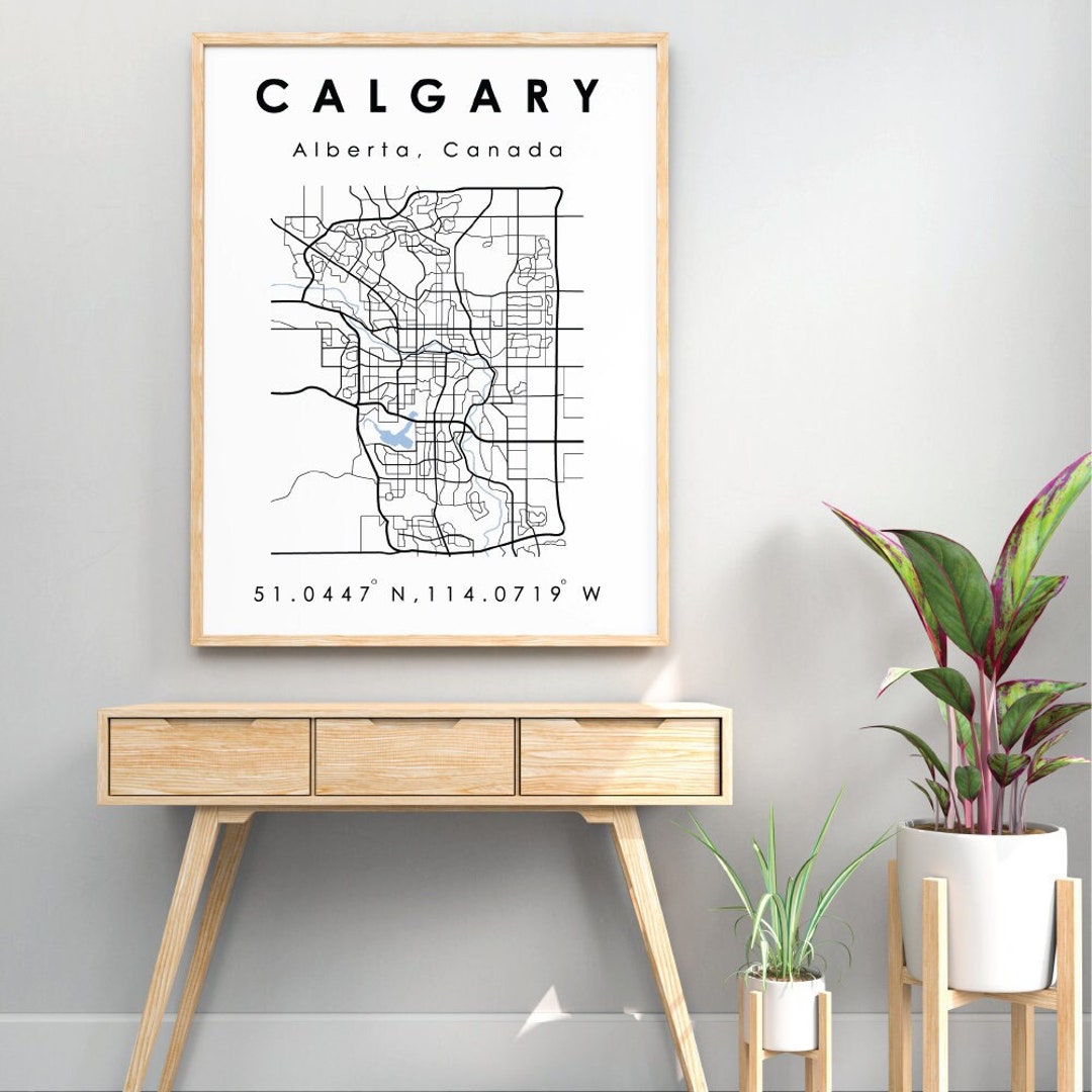 Mapa de Calgary AB / Mapa digital de Calgary Alberta / Mapa digital ...