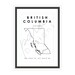 British Columbia Map | British Columbia Digital Map | Minimalistic ...