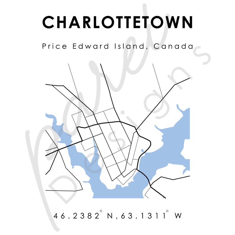Charlottetown PEI Map | Charlottetown Prince Edward Island Digital Map ...