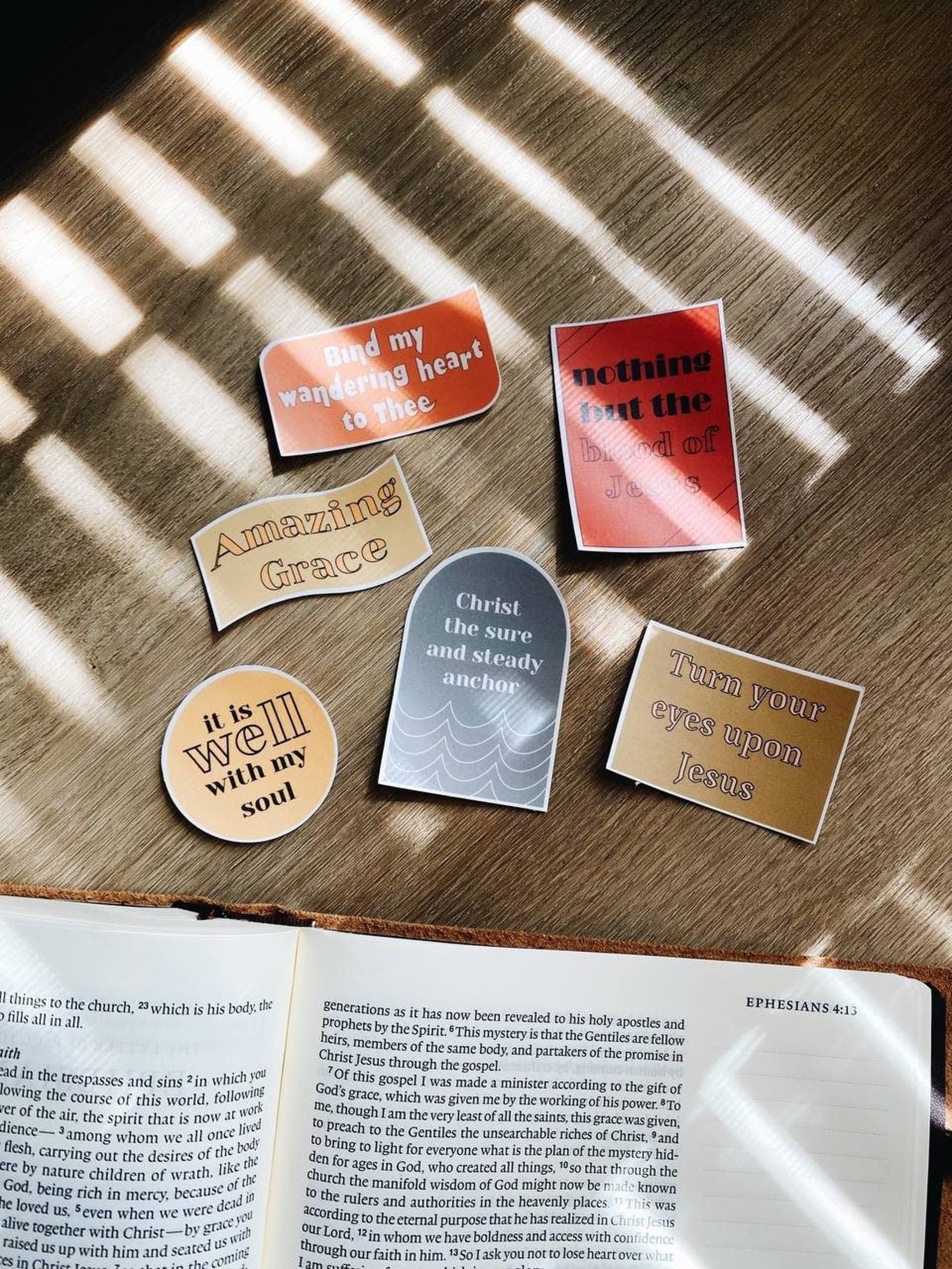 Christian Hymns Set of 6 - Waterproof Sticker (decal) for Your Laptop ...