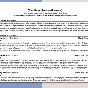 Land the Job! Big Tech Resume Template 2024, Professional Modern Resume ...