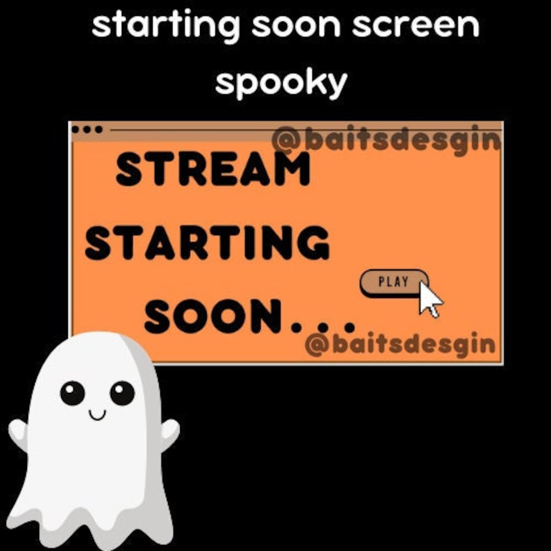 Spooky Animated Starting Soon Screen - Etsy