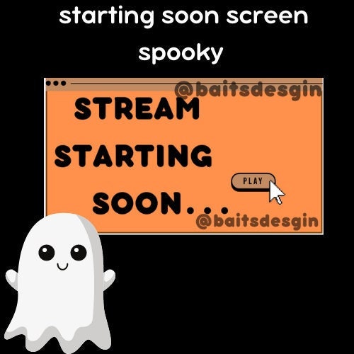 Spooky Animated Starting Soon Screen - Etsy