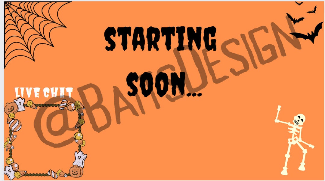 Twitch Animated Starting Soon Screen (halloween Theme) - Etsy